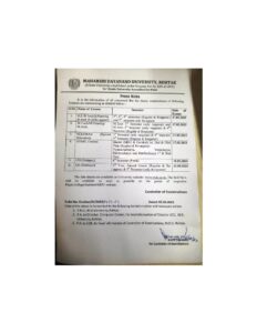 Exam Notice May 2023 - DPG Institute of Technology and Management