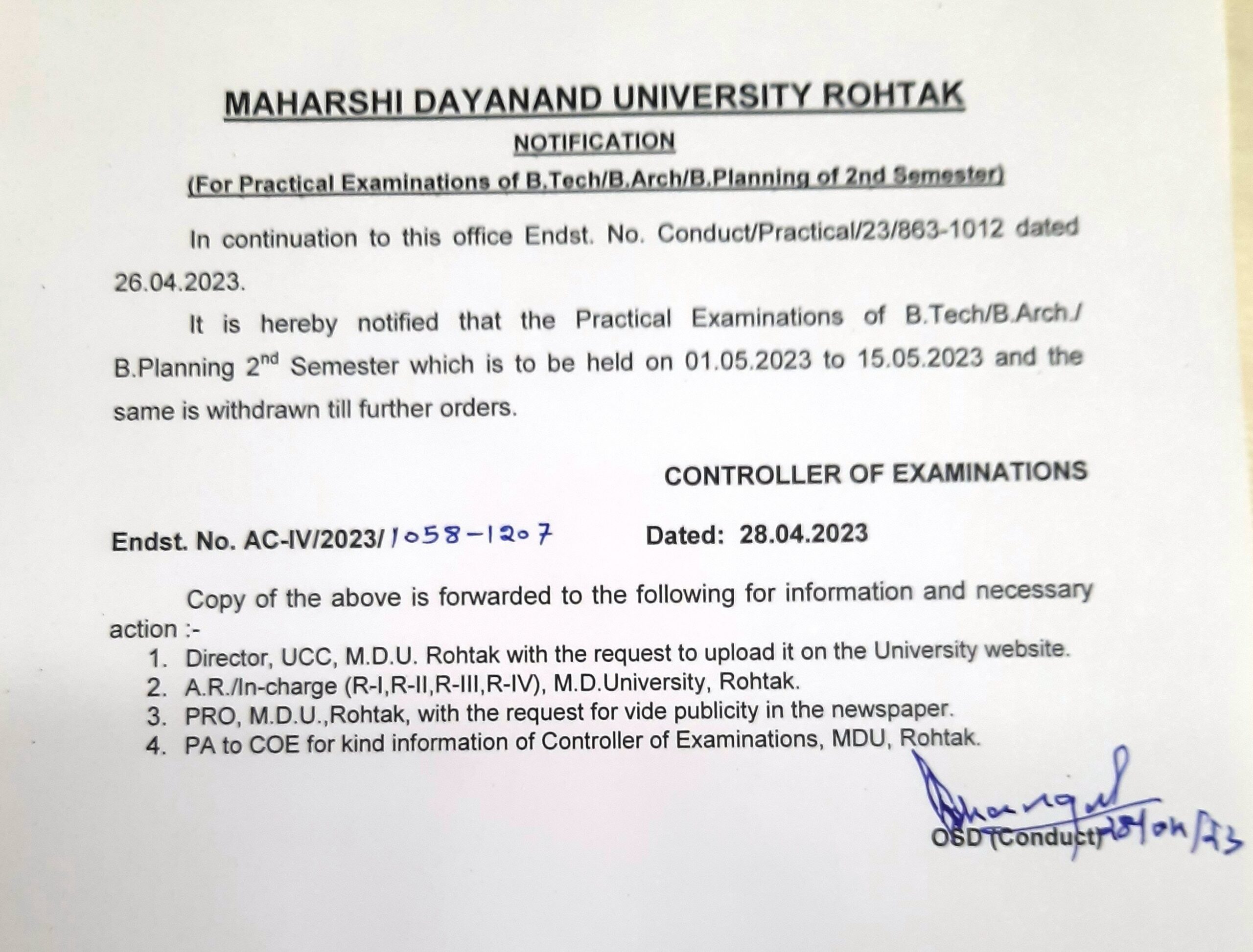 Notification-May-2023 - DPG Institute of Technology and Management