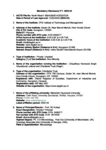 Mandatory-Disclosure-2023-24 - DPG Institute of Technology and Management
