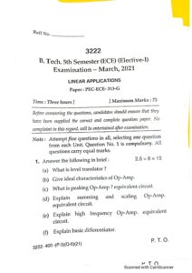 LIC_5th Sem_PEC-ECE-313G - DPG Institute of Technology and Management