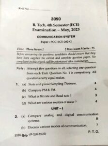 ECE 4th Sem Communication System - DPG Institute of Technology and ...
